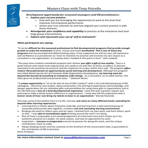 Masters Class. | PDF