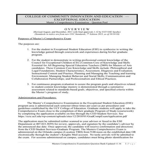 MastersCompExamStudyGuide.pdf | Special Education | Education