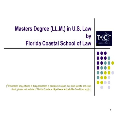 Masters Degree (LLM ) In US Law for International Lawyers | PDF