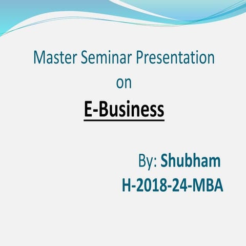 Master seminar presentation(shubham) | PPT