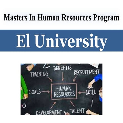 Masters In Human Resources Program | PPTX