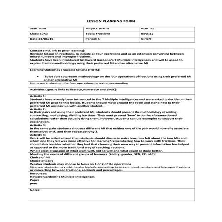 Masters l a lesson on multiple intelligences anonymous | PDF