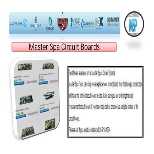 Master spa circuit boards | PDF