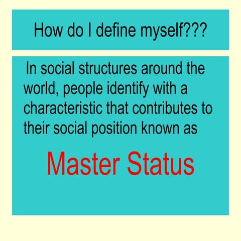 Master Status Powerpoint | PPT