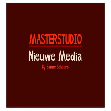 Tijs dessers presentatie project | PPTX