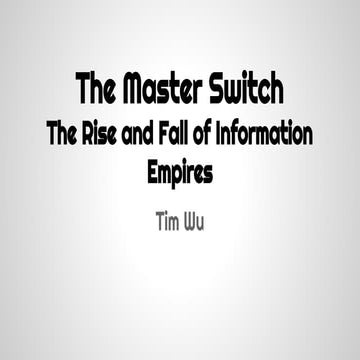 Master Switch | PDF