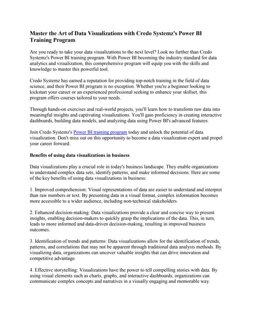 Power BI Custom Visuals Development_ A Comprehensive Guide | PDF