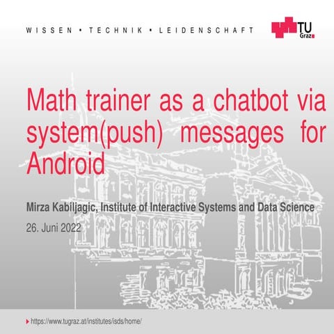 Math trainer as a chatbot via system(push) messages for Android | PDF