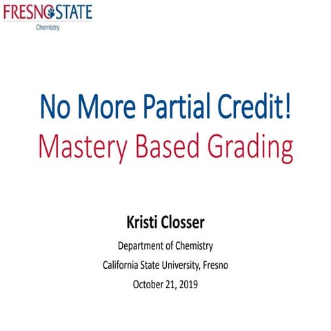 Mastery Grading | PPTX