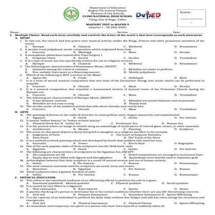 MAPEH 8 EXAM 2nd Quarter.docx