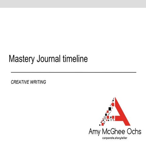 Amy Ochs - Mastery Journal Timeline | PPT