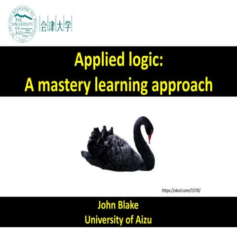 Applied logic: A mastery learning approach | PPTX | Programming ...