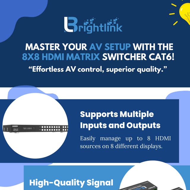 Master Your AV Setup with the 8x8 HDMI Matrix Switcher Cat6! .pdf