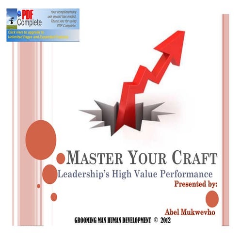 Master your craft | PDF