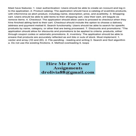 Mast have features 1 User authentication Users should be .pdf