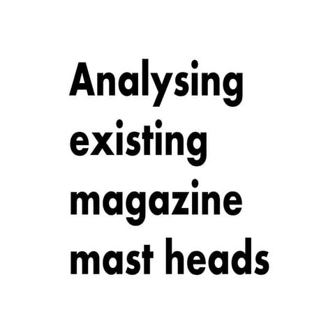 Music magazine names & mastheads | PPTX