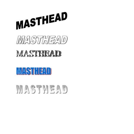 Masthead design | DOCX