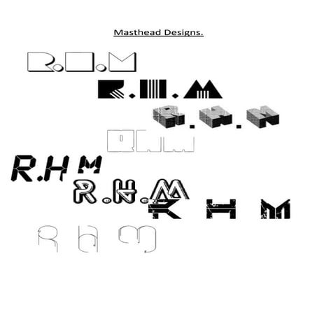 Masthead design | DOCX