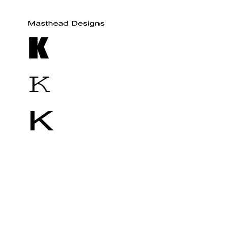 Masthead designs | DOCX