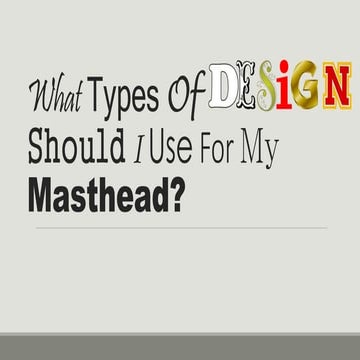 Masthead Designs | PPT