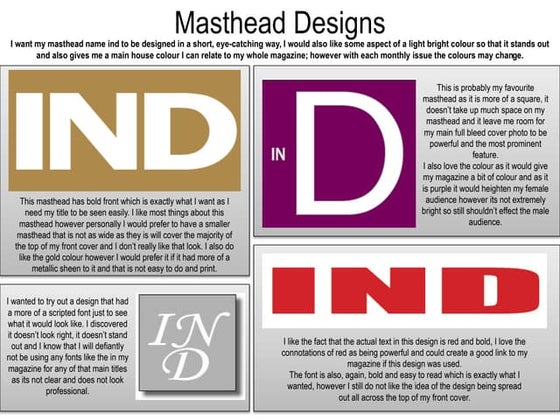 Masthead and analysis | PPT