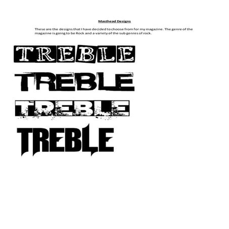 Masthead designs | PDF