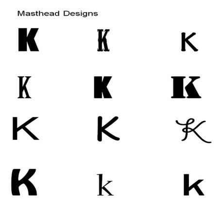 Masthead designs | DOCX