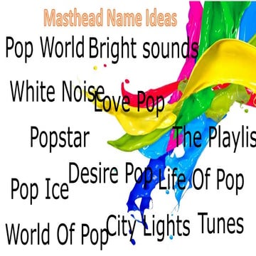Masthead Name Ideas | PPT