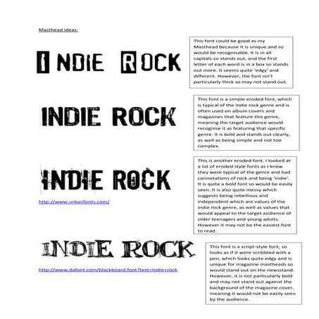 M asthead fonts | PPTX