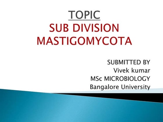 Classification n evolution of fungi | PPT