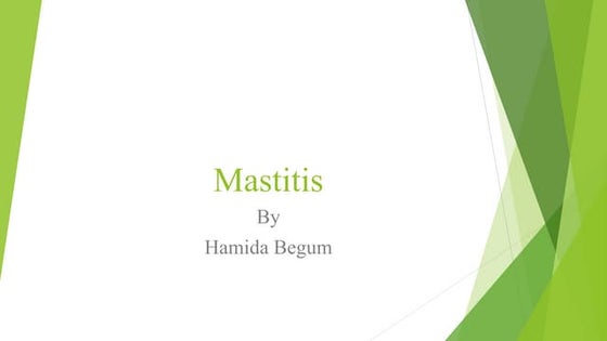 Mastitis | PPT