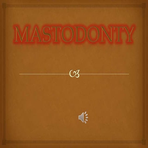 Mastodonty | PPTX