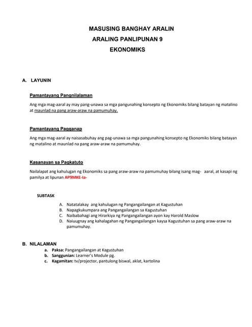 Masusing Banghay Aralin sa Araling Panlipunan IV | PDF