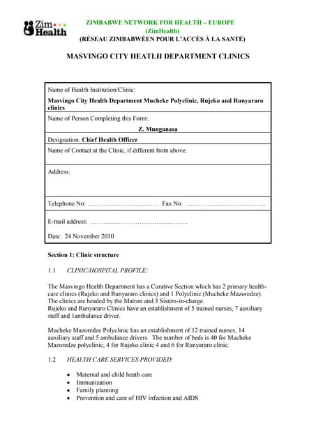 Thorngrove hospital profile | PDF | Infectious Diseases | Diseases and ...