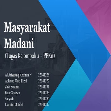 MASYARAKAT MADANI | PPTX