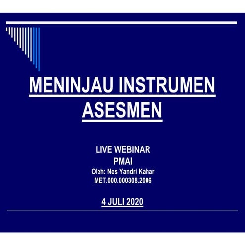 Mat Pmai.07 Meninjau instrumen asesmen by nes yandri | PDF