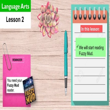 Exploring 'Fuzzy Mud': Reading Comprehension and Vocabulary Lesson | PPTX
