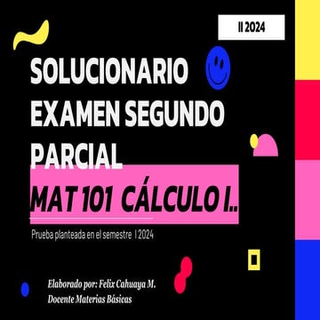 MAT 101 Solucionario 2P.pdf hdjsown2bdudh2b | PDF