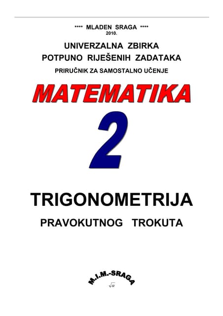 Trigonometrijske formule | PDF