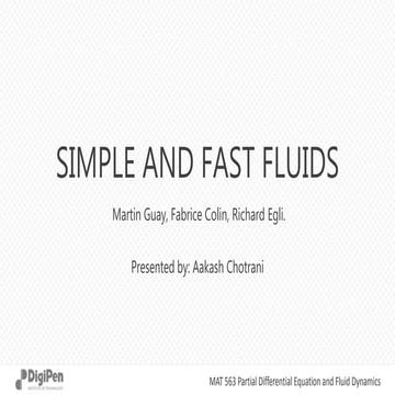 Simple & Fast Fluids | PPT