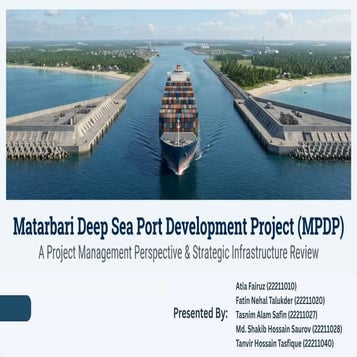 Matarbari Deep Sea Port Development Project (MPDP): A Project ...