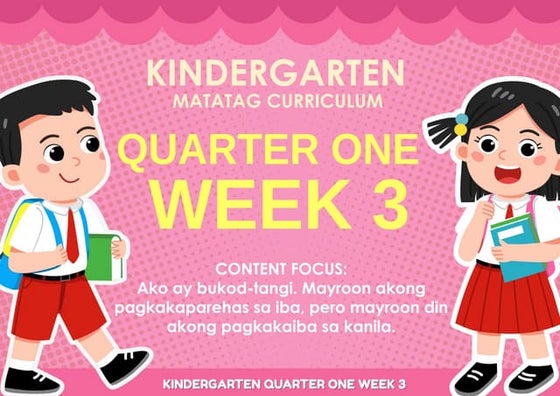 Kindergarten Card Department of Education | DOCX