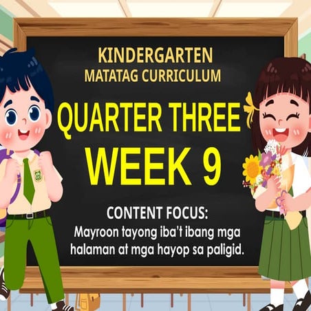 Kindergarten Matatag Curriculum: Plants, Environment, and Basic Skills ...