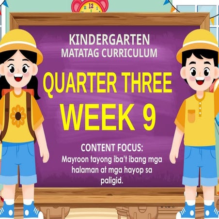 Comprehensive Kindergarten Matatag Curriculum: Nature, Language, and ...