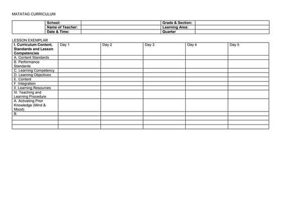 Grade 1 daily lesson log. week 6 day 1 to 5 GMRC | PPT