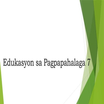 Values Education Aralin 4 Grade Seven ... | PPTX