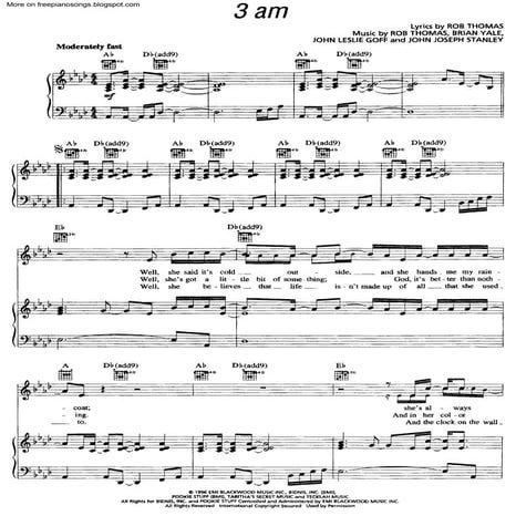 Matchbox20 3-am | PDF
