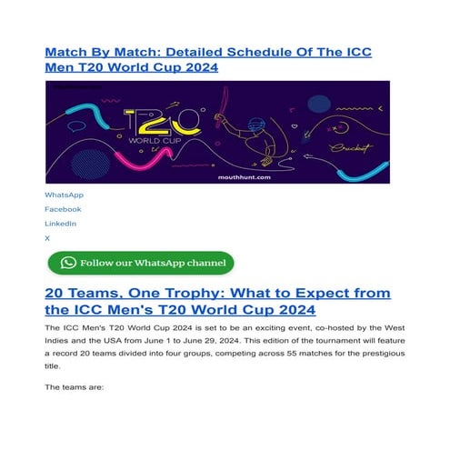 Match By Match Detailed Schedule Of The ICC Men's T20 World Cup 2024.pdf