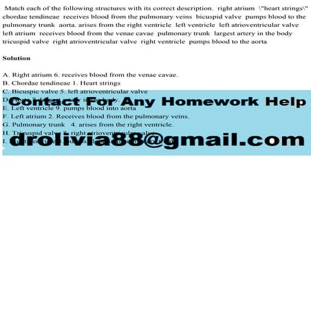 Match each of the following structures with its correct description. .pdf