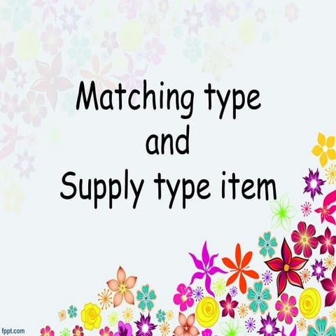 Matching type | PPTX